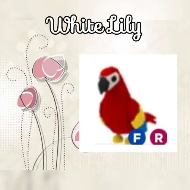 FR Parrot - Adopt Me Game Items - Gameflip