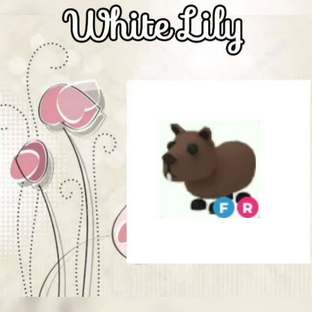 FR Capybara - Adopt Me Game Item - Gameflip