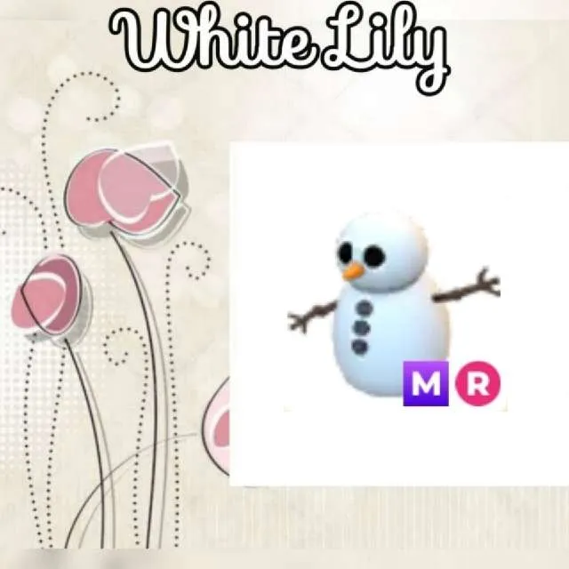 MR Snowman - Adopt Me! Game Item - Gameflip