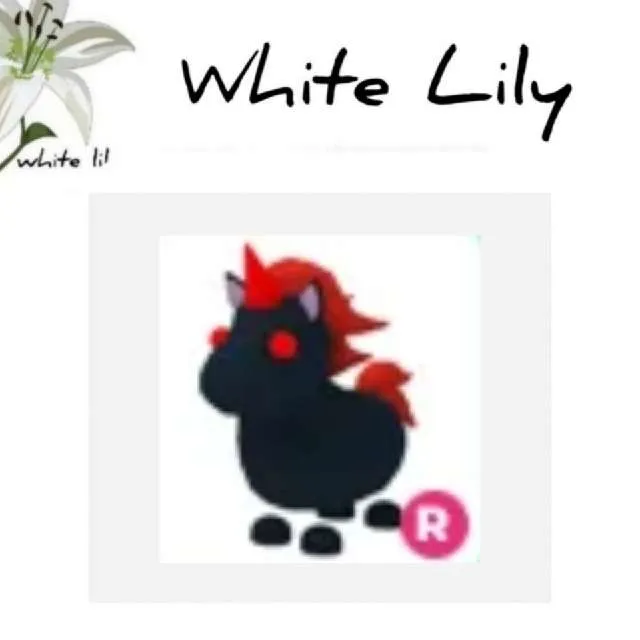 R Evil Unicorn - Adopt Me Game Items - Gameflip
