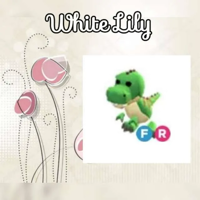 FR T-Rex - Adopt Me Game Item - Gameflip