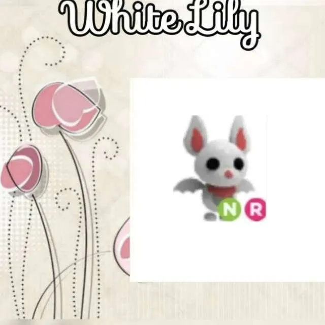 NR Albino Bat - Adopt Me Game Item - Gameflip