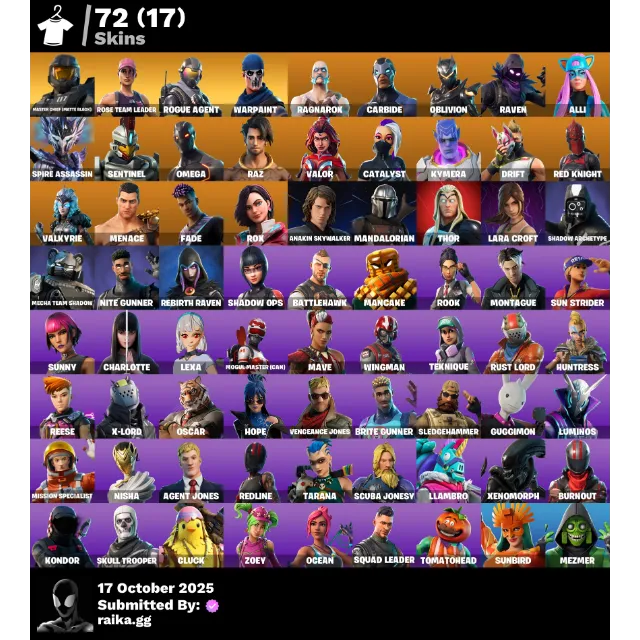 Fortnite Account - 72 Skins - OG STW - 400 vBucks - Windows Game ...