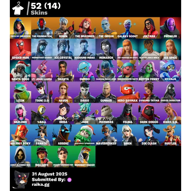 Fortnite Account - Galaxy Scout - Joltara - 52 Skins - 1100 vBucks ...
