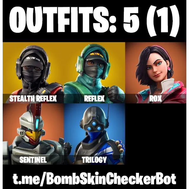Fortnite Account - Stealth Reflex - 5 Skins - Windows Game Account ...