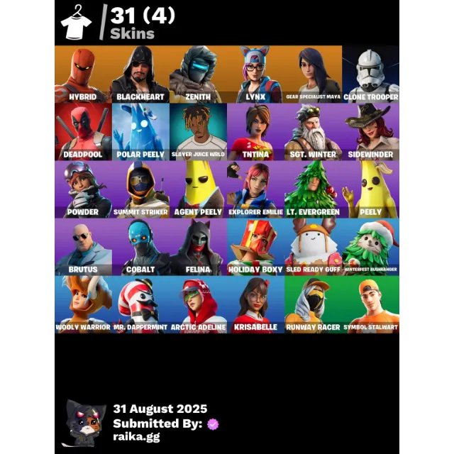 Fortnite Account - Lynx - Juice WRLD - Windows Game Account - Gameflip