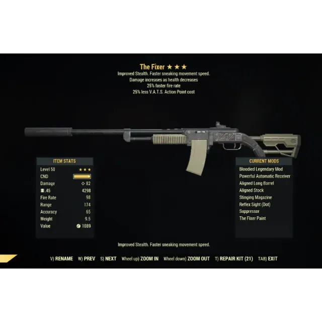 Fixer B2525 - Fallout 76 Game Items - Gameflip