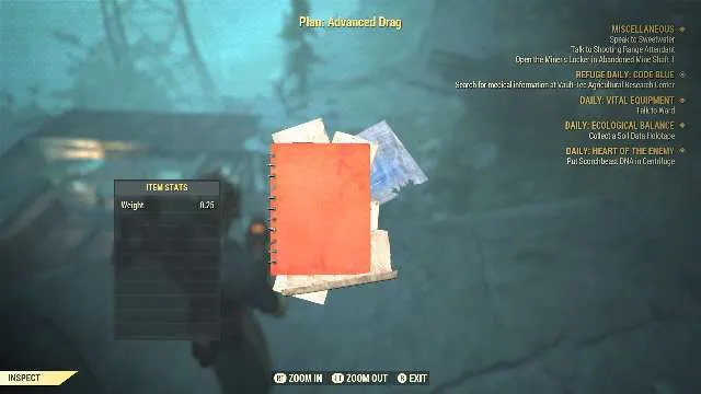 Advanced Drag Plan - Fallout 76 Game Item - Gameflip
