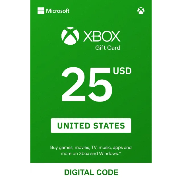 $25.00 Xbox Gift Card - Xbox Gift Card Gift Card - Gameflip