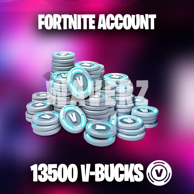 Fortnite 13500 Vbucks Account V-BUCKS - Epic Games Game Account - Gameflip