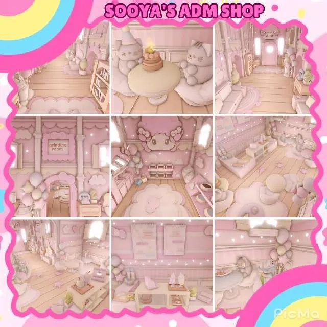 Adopt Me! Cozy Pink Pastry/Grinding House Build - Adopt Me Game Item ...