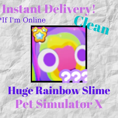 Huge Rainbow Slime - Pet Simulator X Game Item - Gameflip