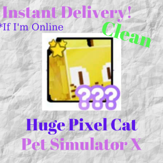 Golden Huge Pixel Cat - Game Items - Gameflip