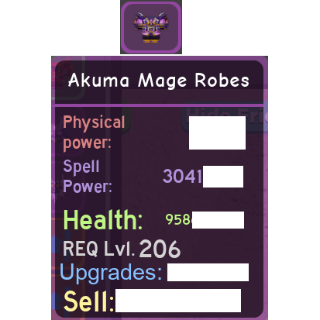 Akuma Mage Robes - Game Items - Gameflip