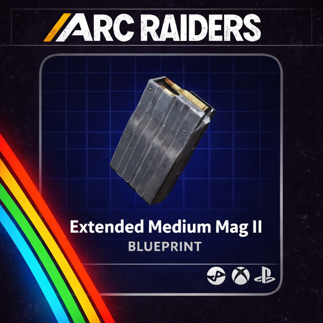 ARC RAIDERS EXTENDED MEDIUM MAG II (2) - BLUEPRINT - ARC Raiders Game ...
