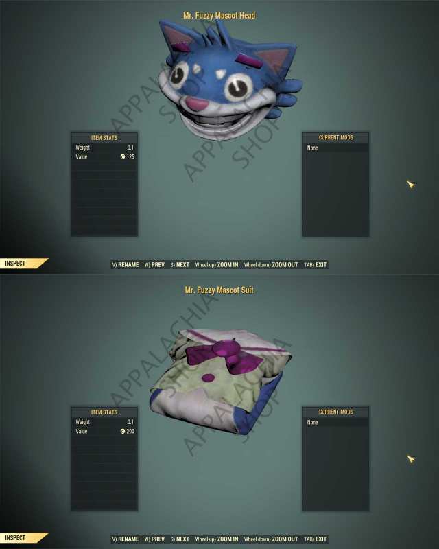 Clean Mr. Fuzzy Mascot Suit & Head - Game Items - Gameflip