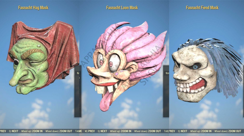 Fasnacht 2022 rare mask bundle [Fiend + Loon + Hag] - Fallout 76 Game ...