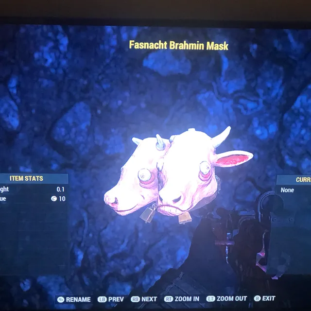Fasnacht Brahmin Mask - Fallout 76 Game Items - Gameflip