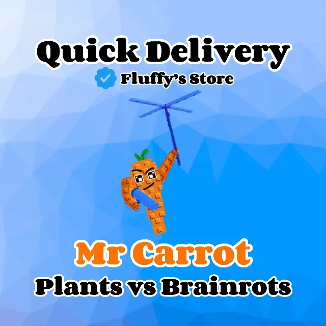 Mr Carrot Plants vs Brainrots - Roblox Game Item - Gameflip