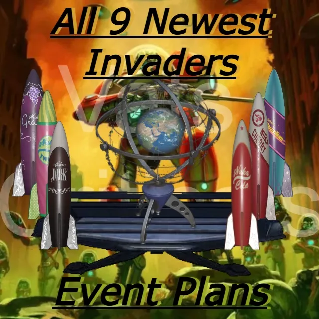 All 9 Alien Invader Event Plans - Fallout 76 Game Item - Gameflip