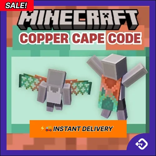 Minecraft Copper Cape Code INSTANT DELIVERY | For Java & Bedrock - Xbox ...