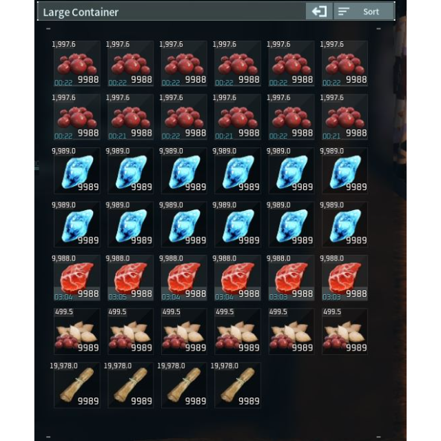 PALWORLD Stack items 999 to everything you have in your inventory ...