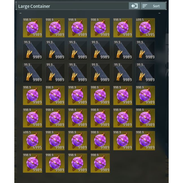 PALWORLD Stack items 999 to everything you have in your inventory ...