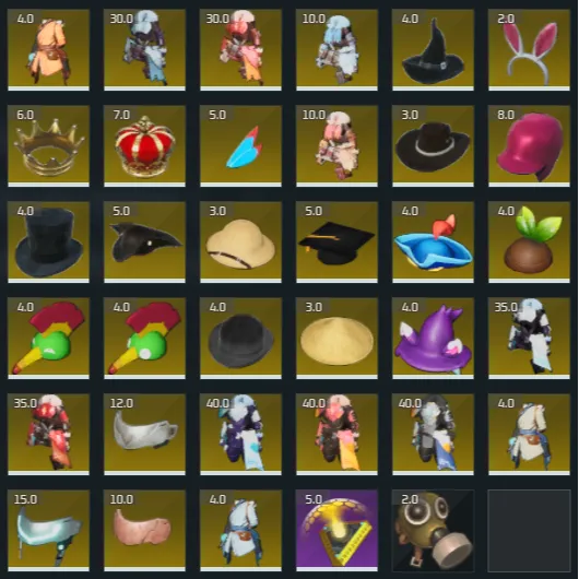 PALWORLD - ALL LEGENDARY GEAR ITEMS - XBOX AND STEAM - Game Items ...