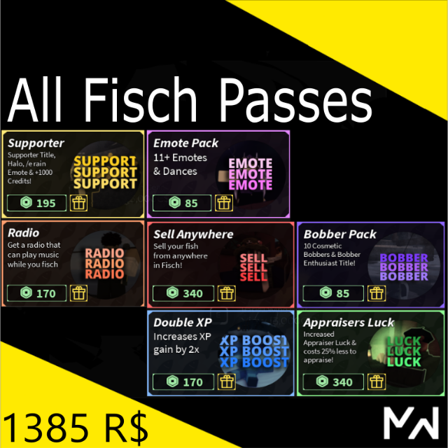 fisch gamepasses - Fisch Game Items - Gameflip