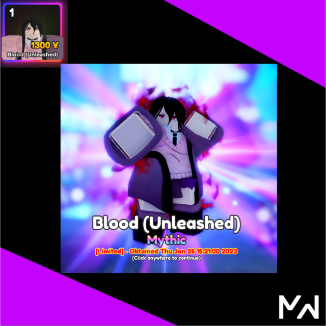 Blood Evo / Power Evo Anime Adventure - Anime Adventure Game Items ...