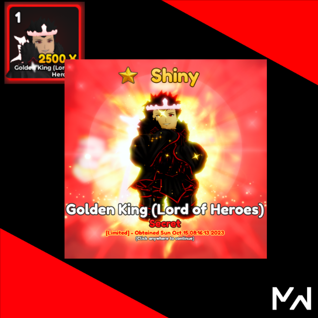 Shiny Gilgamesh - Anime Adventure Game Items - Gameflip