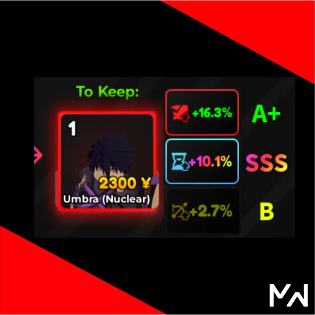 Umbra Evo SSS SPA / Cid Evo Anime Adventure - Anime Adventure Game Item ...