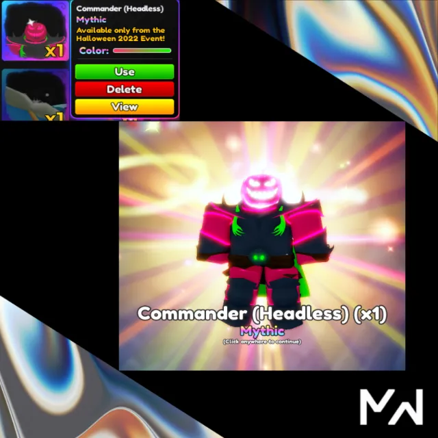 Commander Headless Skin / Orwin Skin Anime Adventure - Anime Adventure ...