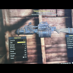 Weapon | VAMPIRE E RAILWAY RIFLE - Game Items - Gameflip