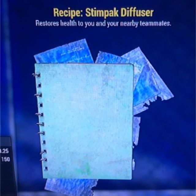 Recipe | STIMPAK DIFFUSER RECIPE - Game Items - Gameflip