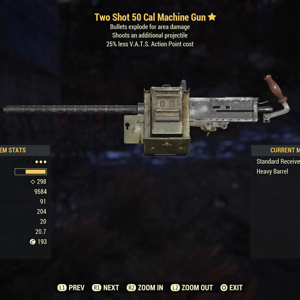 Weapon | 2 shot Explosive 50 cal Machine Gun - Spiel Artikel - Gameflip
