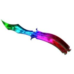 RGB Butterfly Knife - Da Hood - Da Hood Game Item - Gameflip