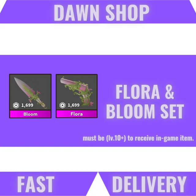 Bloom set mm2 - Murder Mystery 2 Game Item - Gameflip