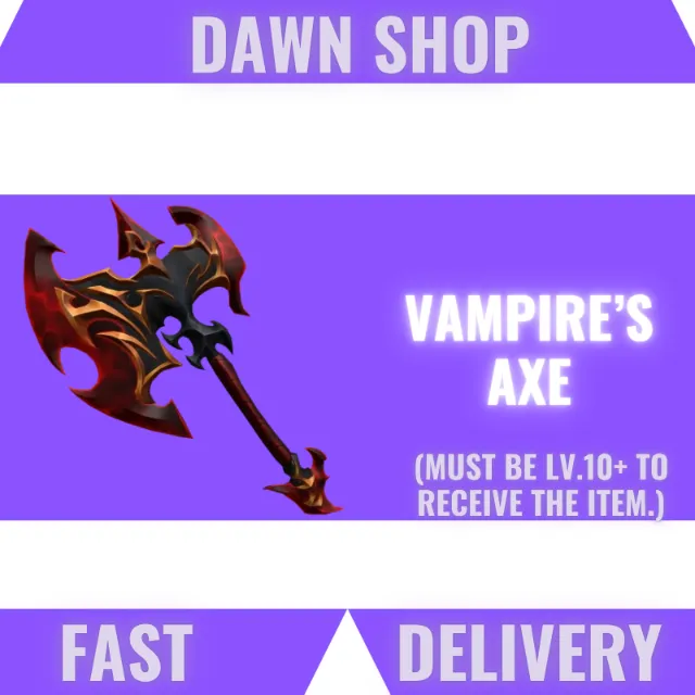 Vampire Axe MM2 - Murder Mystery 2 Game Item - Gameflip