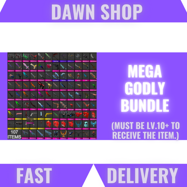 Mega Godly Bundle MM2 - Murder Mystery 2 Game Items - Gameflip