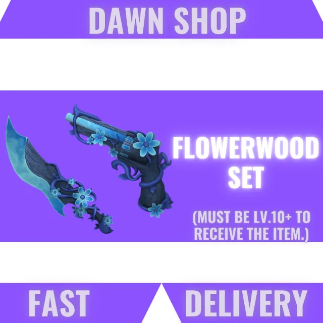 Flowerwood Set MM2 - Murder Mystery 2 Game Item - Gameflip