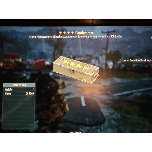 ⭐⭐⭐⭐ Conductor's Mod - Fallout 76 Game Item - Gameflip
