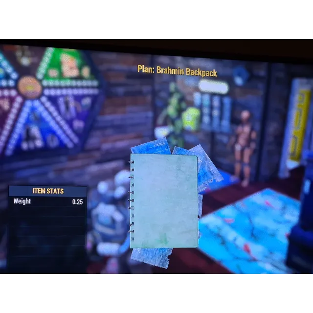 Brahmin Backpack plan - Fallout 76 Game Item - Gameflip