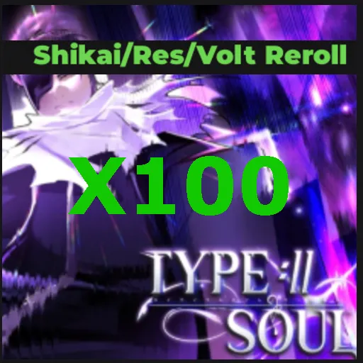 100x Shikai Reroll - Type Soul Game Item - Gameflip