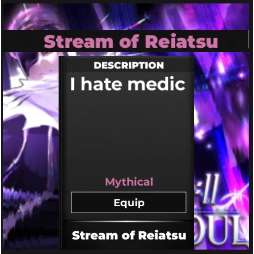 Stream of Reiatsu - Type Soul Game Item - Gameflip