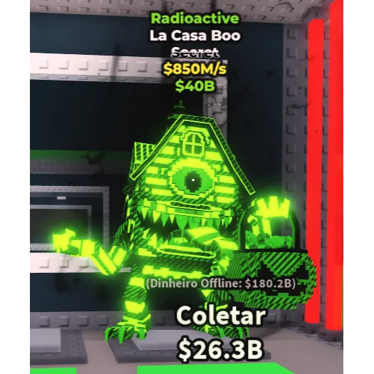 la casa boo radioactive 850m/1s - steal a brainrot - Other Item do jogo ...
