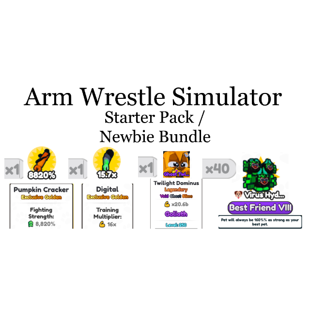 Arm Wrestle Simulator| Starter Pack BUNDLE - Arm Wrestle Simulator Game ...