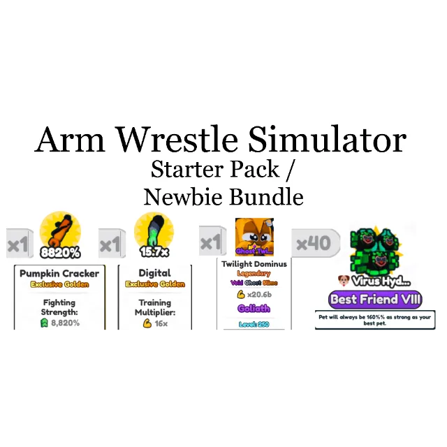 Arm Wrestle Simulator| Starter Pack BUNDLE - Arm Wrestle Simulator Game ...