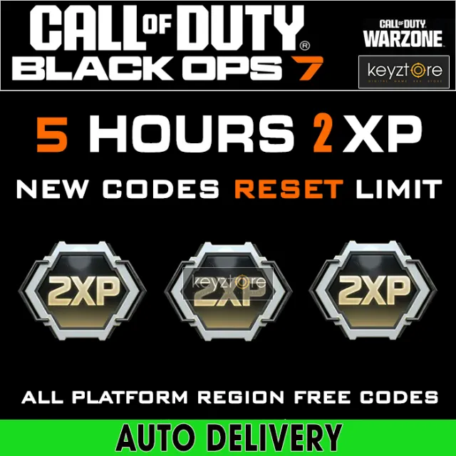 COD Black Ops 7 - 5 Hours 2XP ⚡[ 𝐈𝐍𝐒𝐓𝐀𝐍𝐓 𝐃𝐄𝐋𝐈𝐕𝐄𝐑𝐘 ]⚡ BO7 Double XP ...