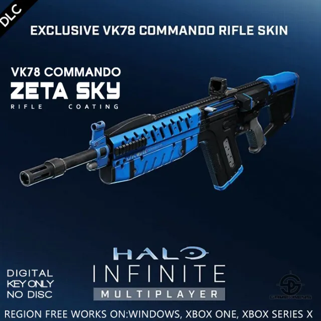 Halo Infinite - Zeta Sky VK78 Commando Rifle Coating ⚡[ 𝐈𝐍𝐒𝐓𝐀𝐍𝐓 ] Xbox ...